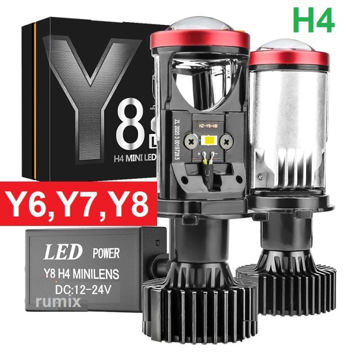 Jual Mini Projie Y6D Y7D Y8D Lampu Led Super Terang Y11 H4 50/80/120 ...