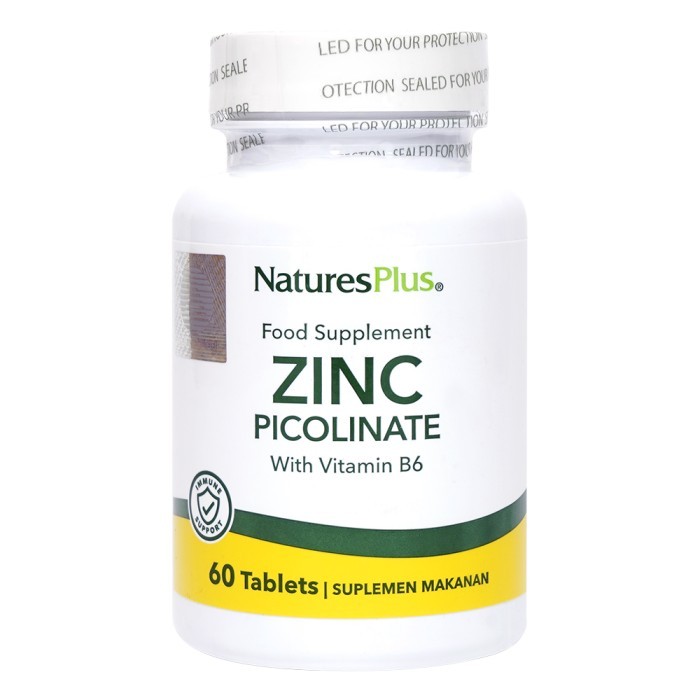 Jual NATURES PLUS ZINC PICOLINATE WITH VITAMIN B6 60 TABLET ...