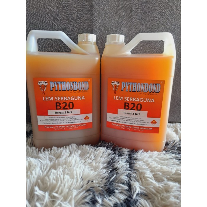Jual LIMITED EDITION Lem Kuning PYTHONBOND B20 jerigen berat 2kg FULL ...