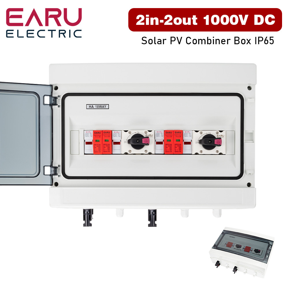 Jual WYU Solar photovoltaic PV Combiner Box With Lightning Protection 2 ...