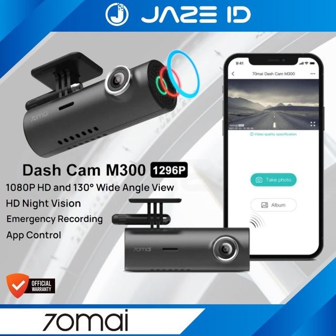 Jual 70MAI SMART WIFI DASH CAM M300 1296P CAR DVR MOBIL GPS KAMERA CAMERA ORIGINAL DAN ...