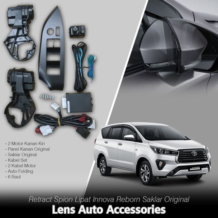 Jual Motor Spion Lipat Innova Reborn Switch Ori Plus Pabel | Shopee ...