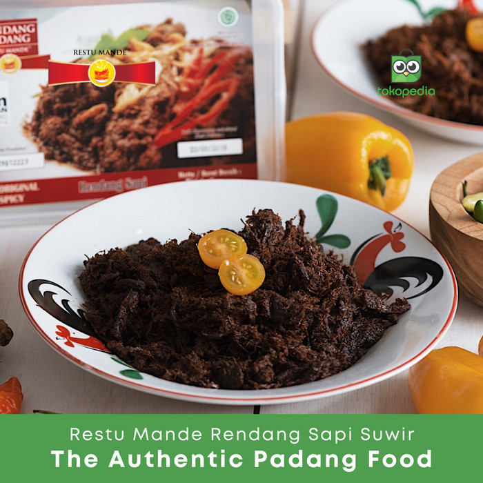 Jual Rendang Sapi Suir Kemasan Vakum Restu Mande 200 gram | Shopee ...