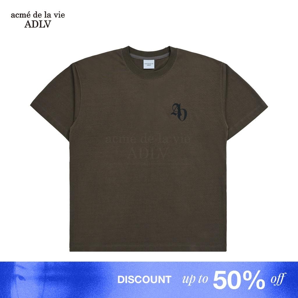 Jual [ADLV] Big New Symbol Printing Short Sleeve T-Shirt Cocoa - Kaos ...