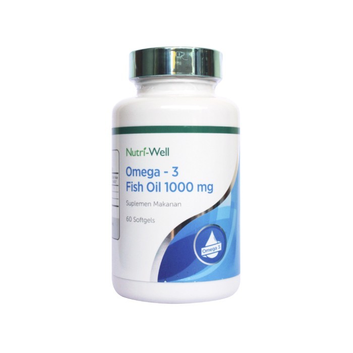 Jual NUTRI-WELL OMEGA 3 FISH OIL 1000 MG 60 SOFTGEL / SUPLEMEN ...