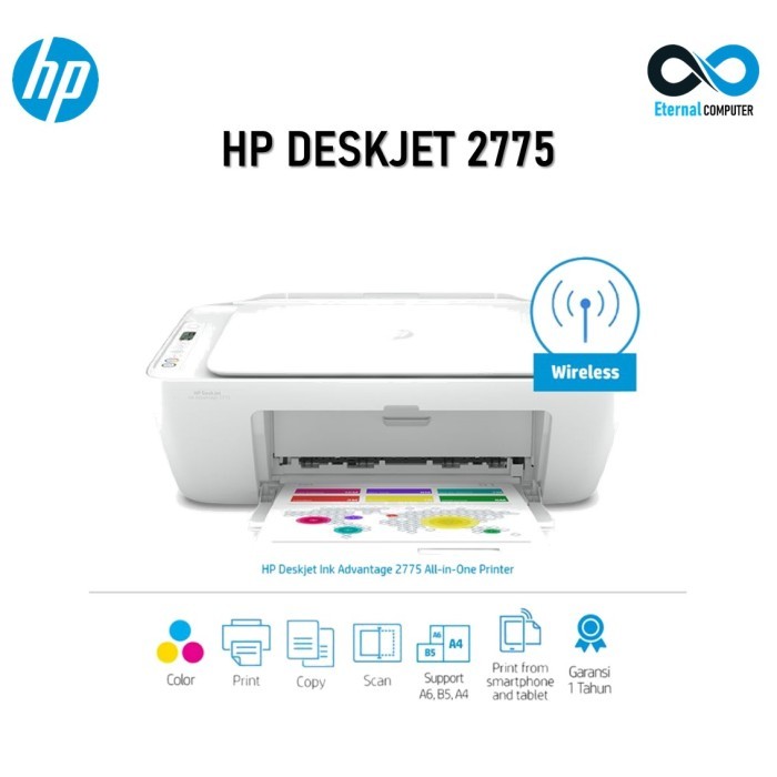 Jual HP Deskjet Ink Advantage 2775 All In One Printer Wireless Resmi ...