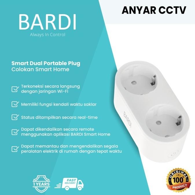 Jual BARDI SMART PLUG DUAL WIFI - COLOKAN SMART HOME | Shopee Indonesia