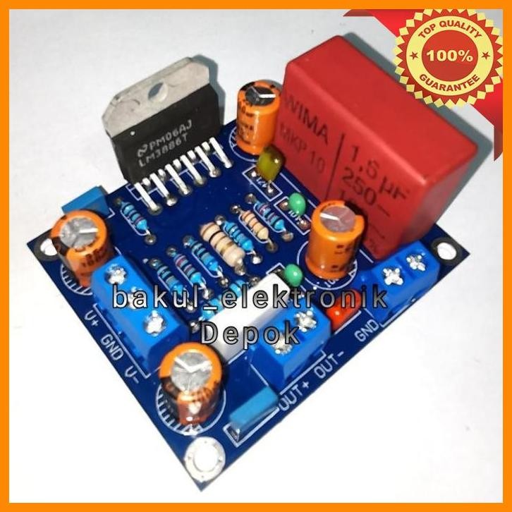 Jual [bak] kit amplifier mono lm3886t tf gainclone | Shopee Indonesia
