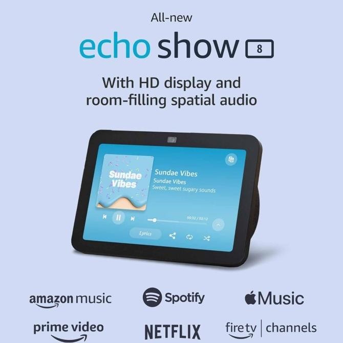 Jual Echo Show 8 (3rd Gen, 2023 release) | Spatial Audio, Smart Home ...