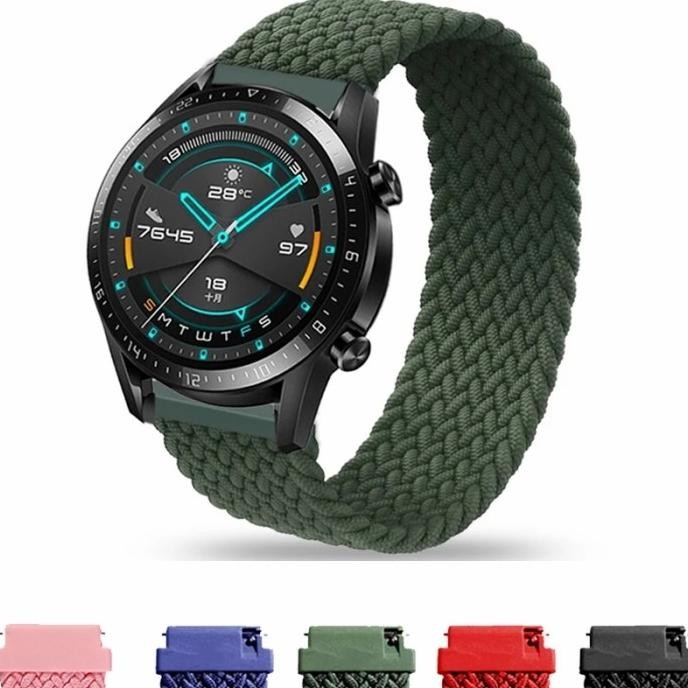 Jual tersedia strap huawei watch gt1 gt2 gt 1 2 46mm nylon nilon fabric ...