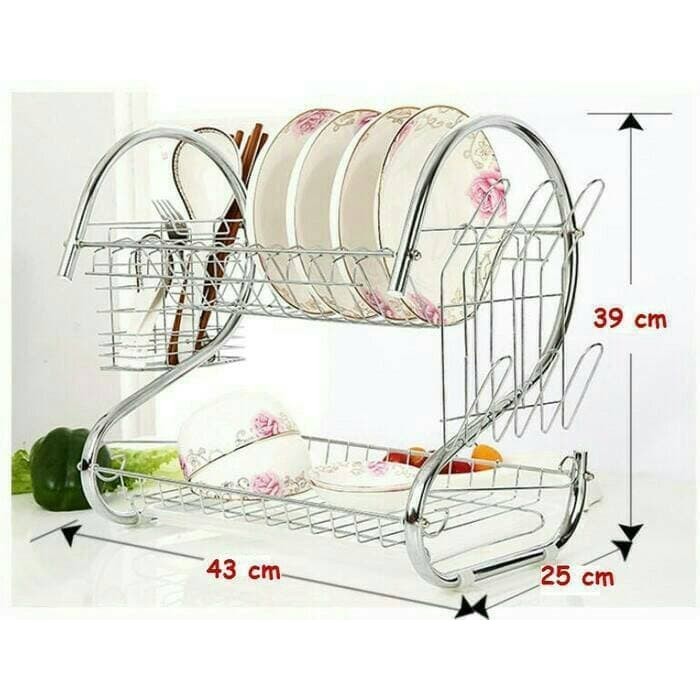 Jual RAK PIRING STAINLESS SAKURA AE-768 | Shopee Indonesia