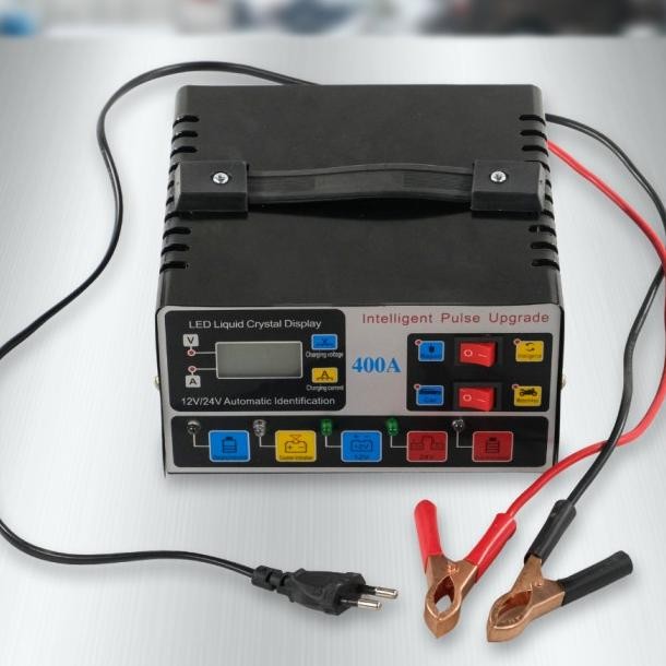 Jual Carger Charger Ai Accu Ca Motor Mobil Otomati 12V 2A Mart Lcd ...