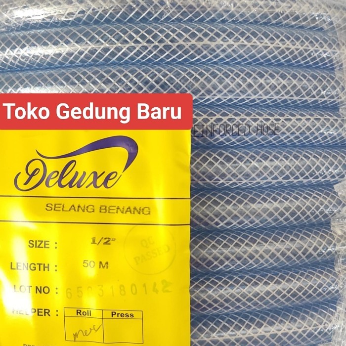 Jual Selang Air Benang Deluxe/selang Nylon/selang Hiprex 1/2 Inch 50 Meter ( Tebal & Murah ...