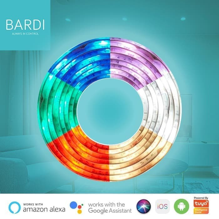 Jual NEW BARDI Smart LED Strip 2M RGB Lampu Pintar Wireless IoT Home ...