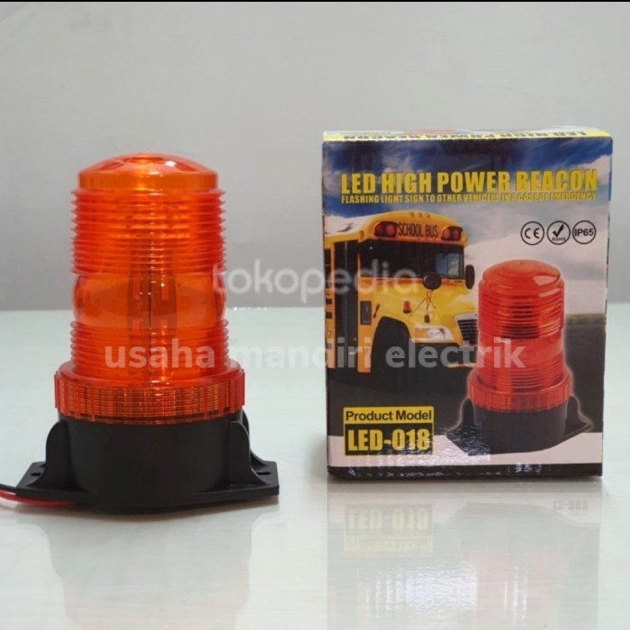Jual LAMPU BLITZ LED-018 ROTARY LED FLASHING HIGH POWER BEACON_AC 220 ...
