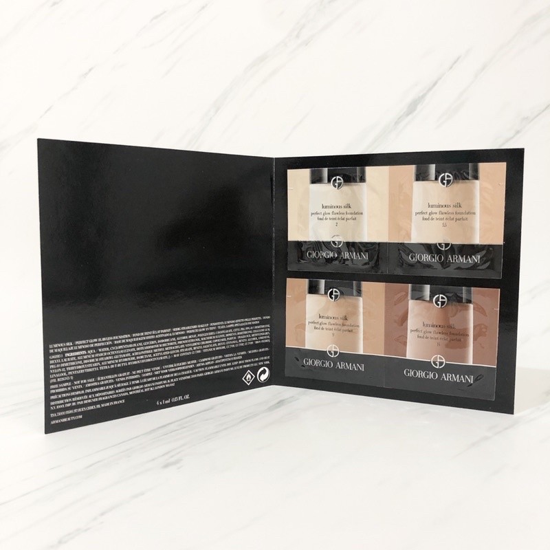 Jual Armani Beauty Luminous Silk Perfect Glow Flawless Oil Free Foundation SAMPLE SET Ready ...
