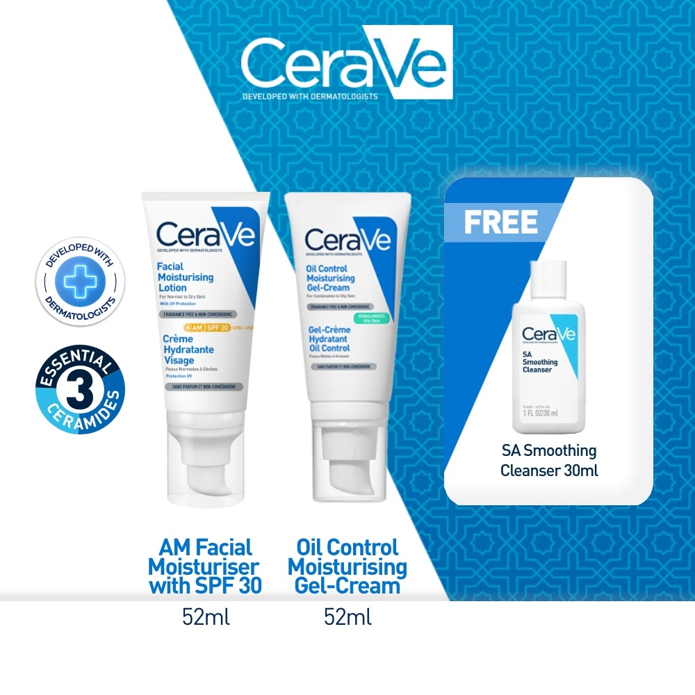 Jual CeraVe All-Day Oil Control Skin Hydration & Sun Protection Duo ...