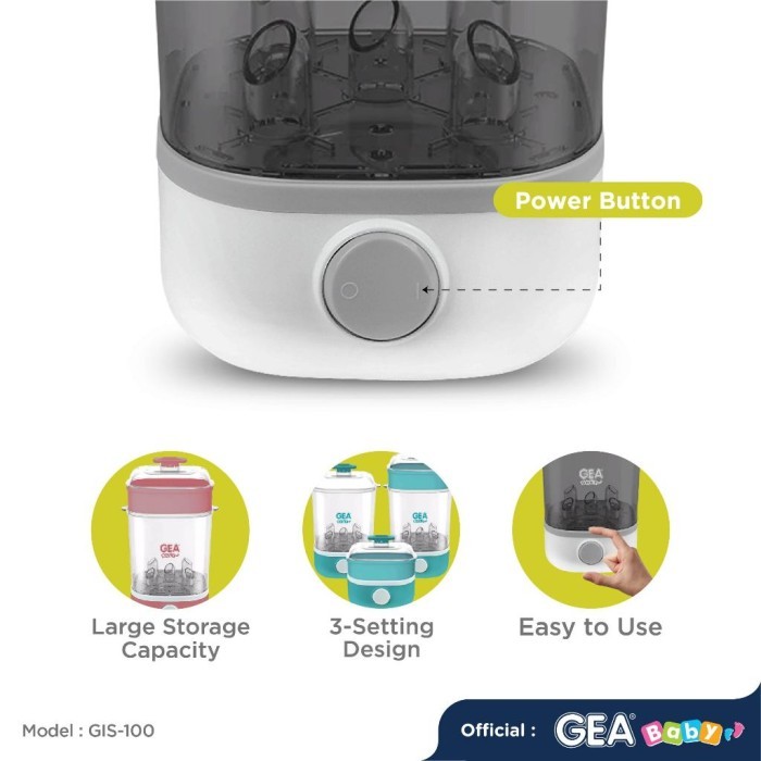 Jual Gea Baby GIS100 Instant Steam Sterilizer Sterilisasi Uap Botol ...