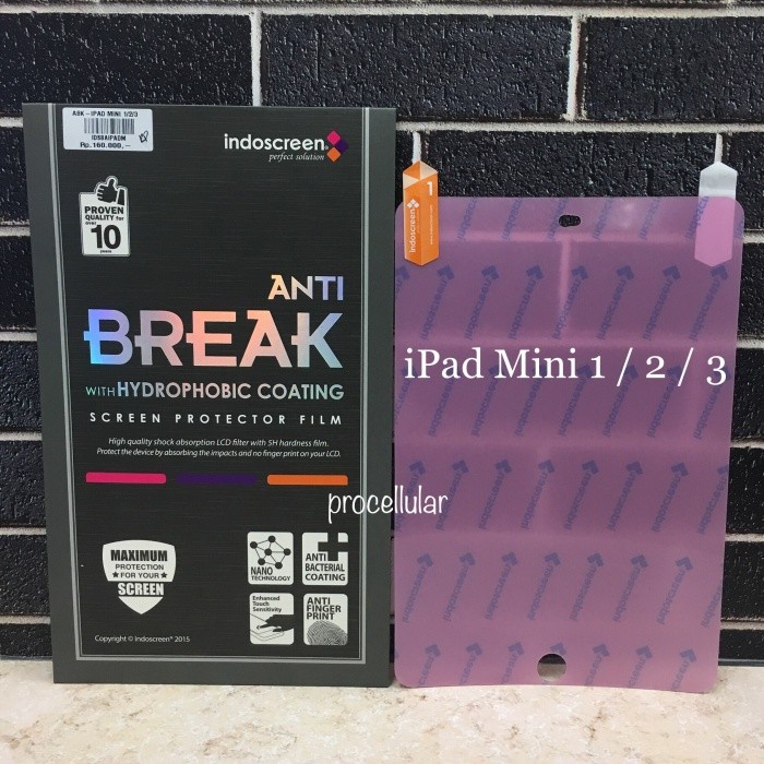 Jual Anti Gores iPad Mini 1 / 2 / 3 Anti Break Screen Hikaru Indoscreen ...