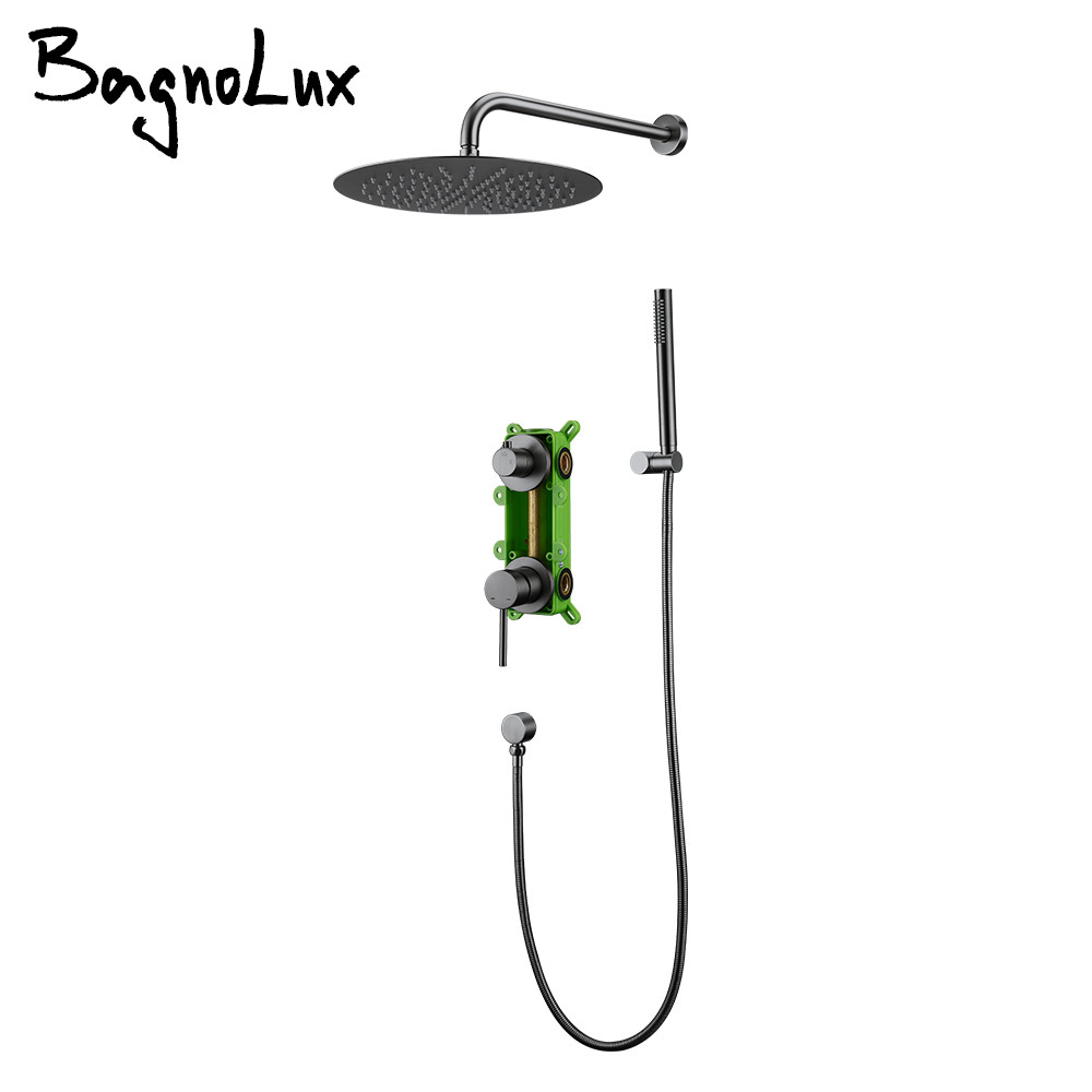 Jual Recessed Shower Faucet Brass Control valve Wall Mounted 2 Function ...