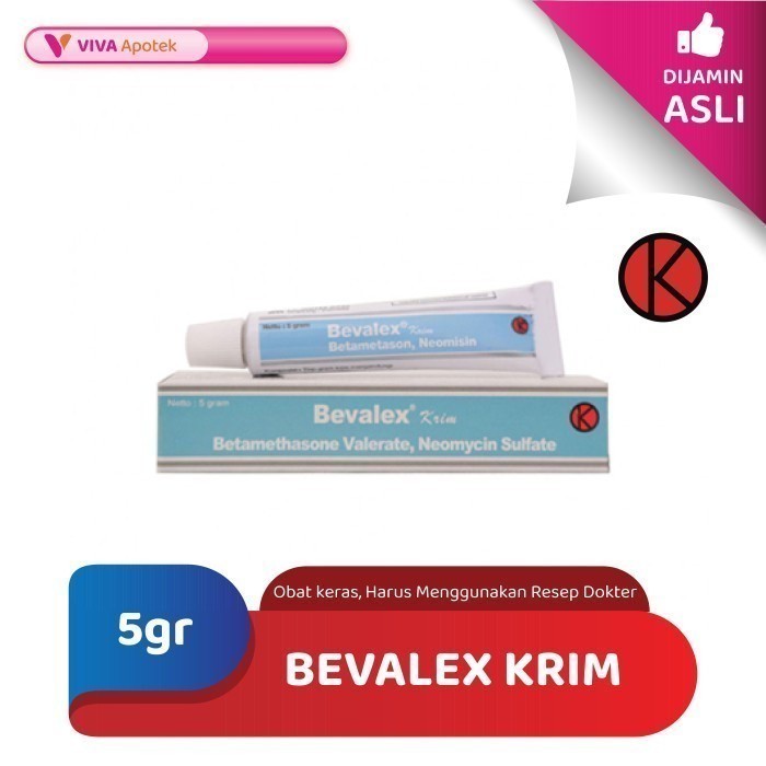 Jual Bevalex Krim / meredakan peradangan / Infeksi Sekunder (5 Gram ...