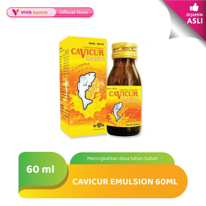 Jual Cavicur Emulsion untuk Daya Tahan Tubuh (60 ml) | Shopee Indonesia