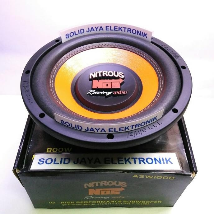 Jual Speaker ADS Subwoofer 10 INC 10" 10IN Nitrous NOS Racing - ASW1000 ...