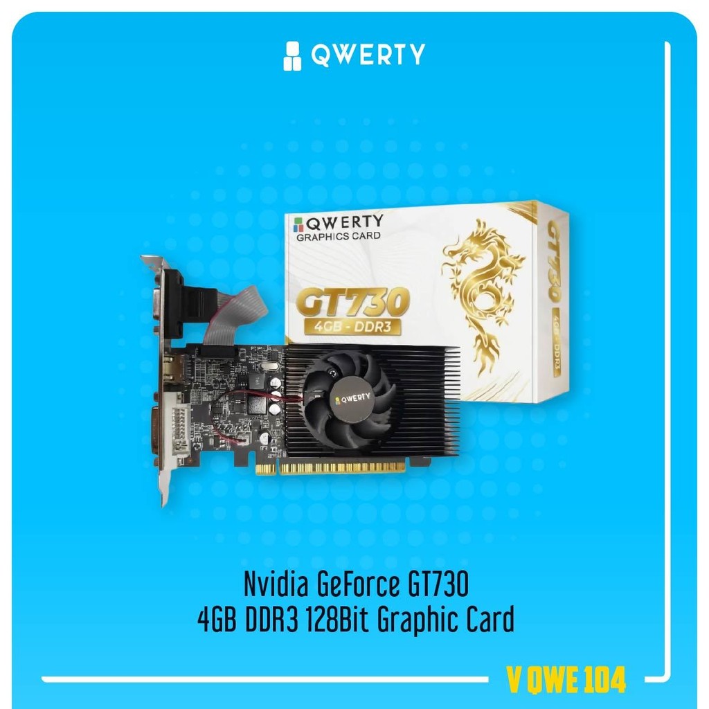 Jual Qwerty Nvidia GeForce GT730 4GB DDR3 128Bit GPU Graphic Card VGA | Shopee Indonesia