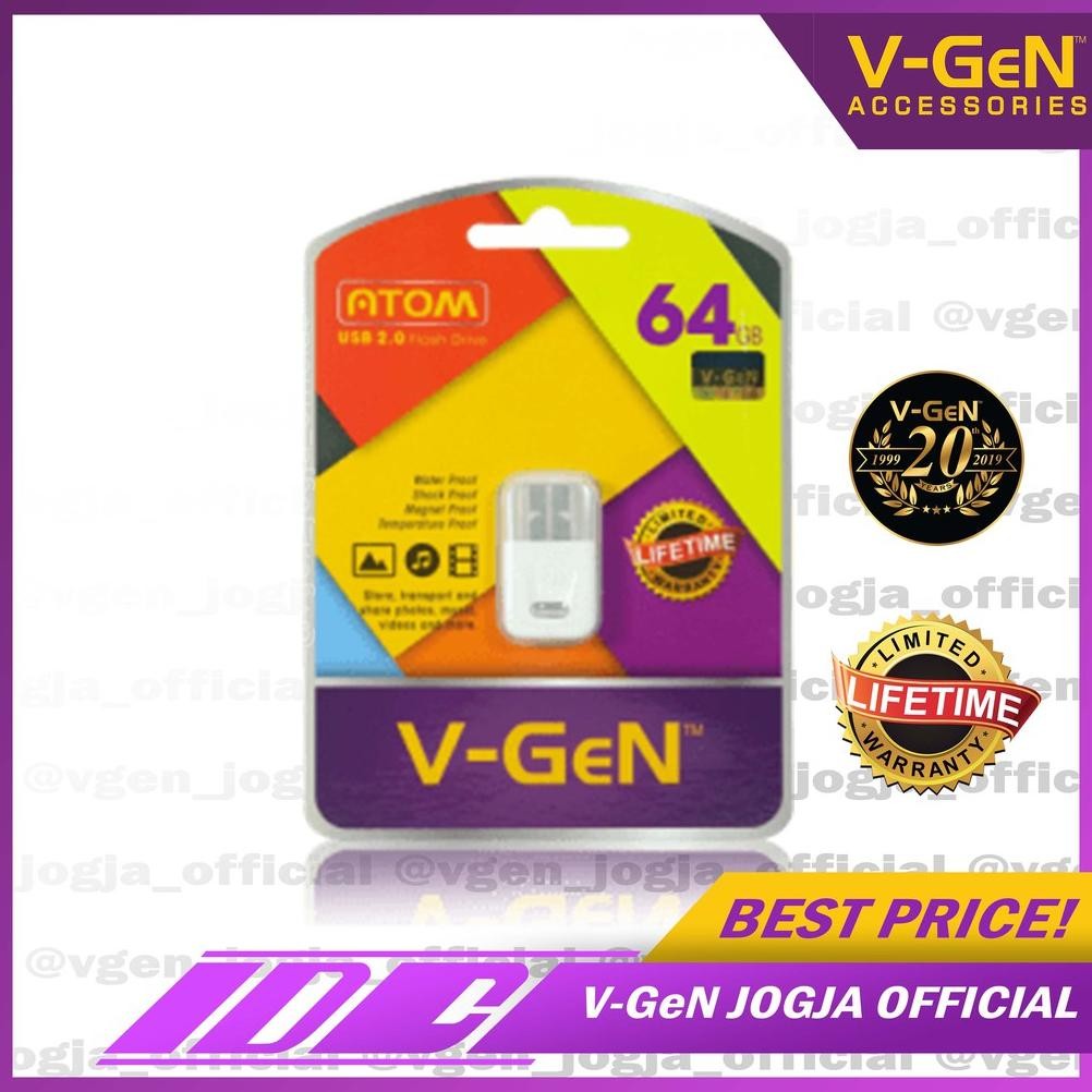 Jual Flashdisk V-GeN Atom 4GB, 8GB, 16GB, 32GB, 64GB, 128GB Original ...