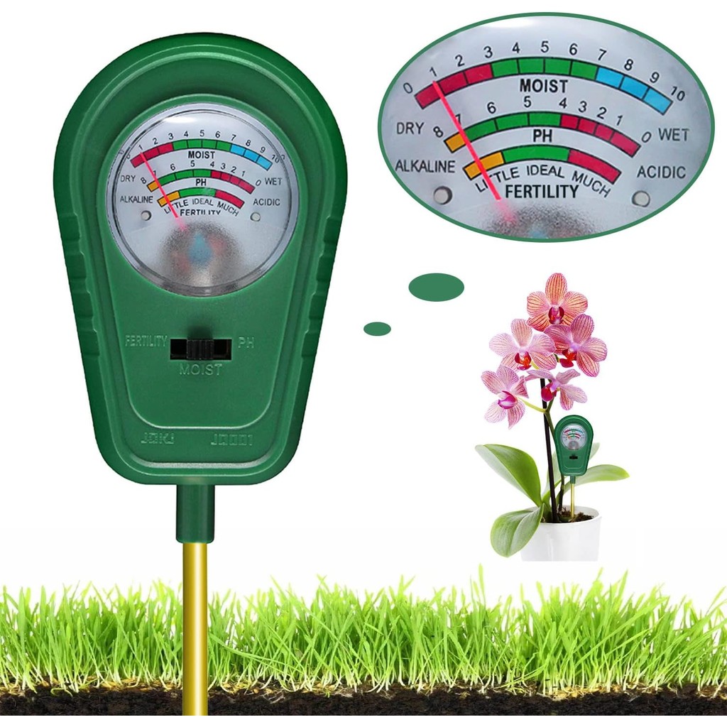 Jual Baru 3-in-1 Soil Test Kit, Soil Moisture Meter/Soil ph Meter ...