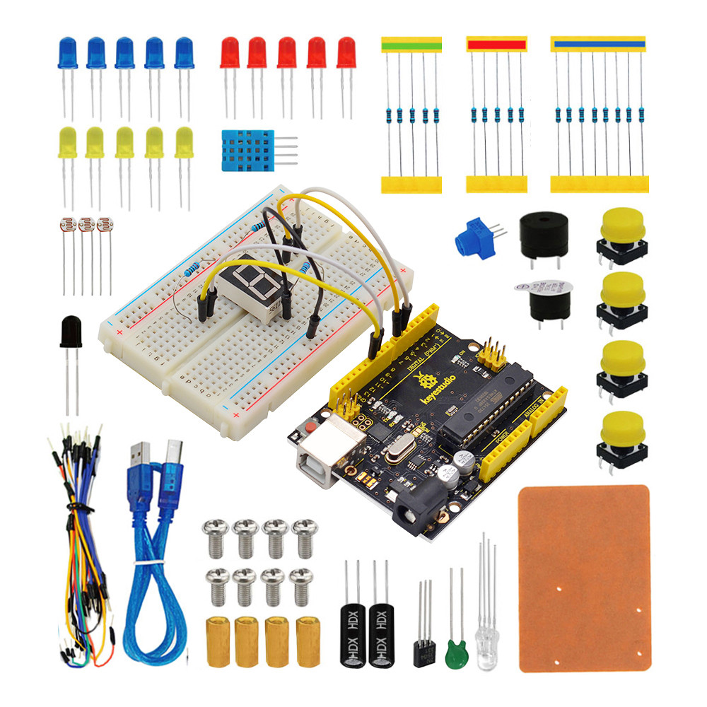 Jual MUSK DIY Electronics Basic Starter Kit Breadboard Kit,Jumper wires ...