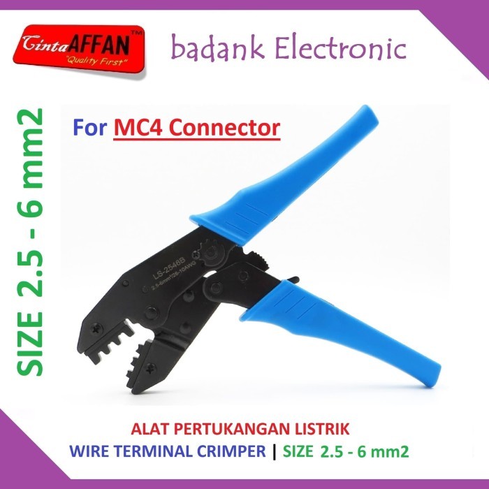 Jual Mc4 Connector Cable Crimping - Size 2.5 - 6 Mm2 Tang Panel Surya ...
