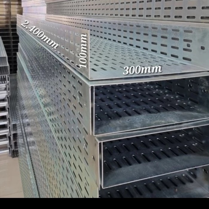 Jual Kabel Tray UCP 300x100x2400 Tipe C Cable Tray 30x10 Panjang 2.4mtr ...