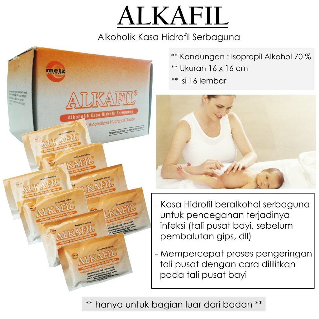 Jual Kasa hidrofil ALKAFIL ISI 16 Pcs - serbaguna kassa untuk pembalut ...