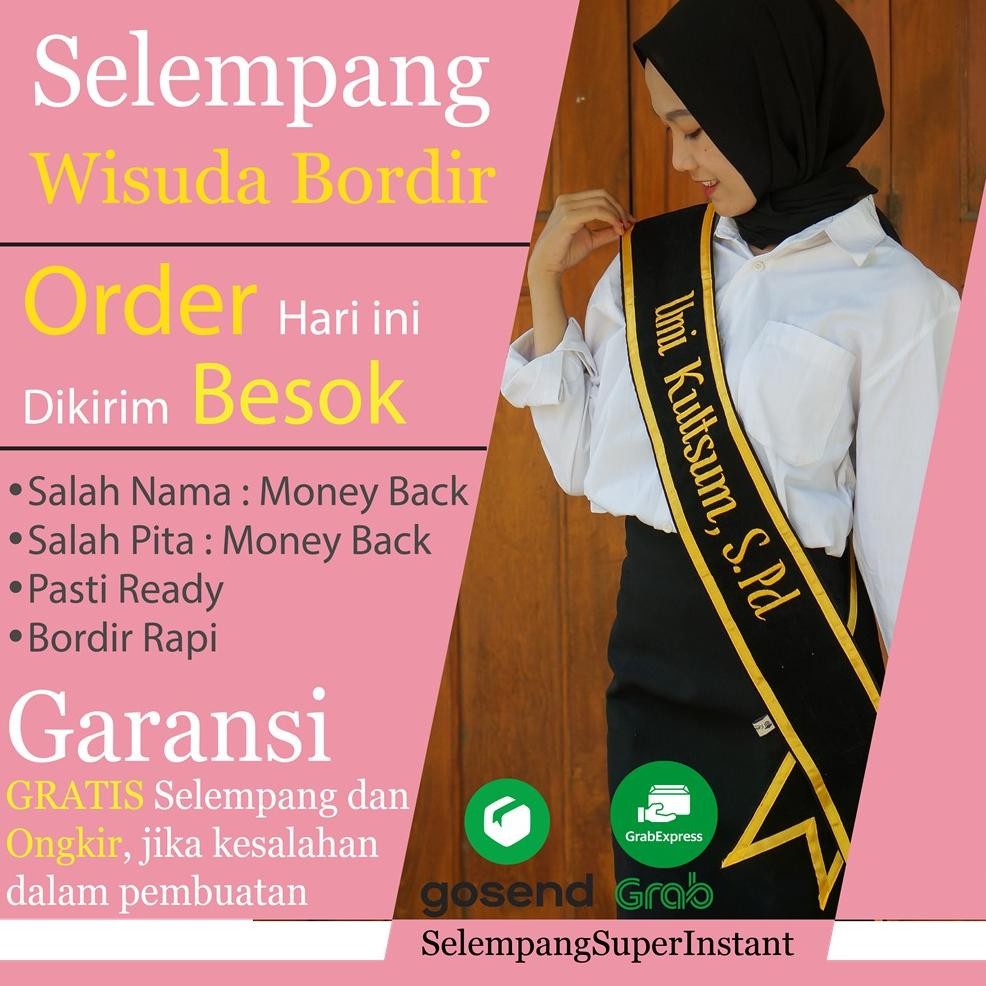Jual Selempang Slempang Selendang Slendang Wisuda Bordir Bludru Renda ...