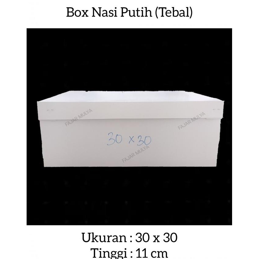 Jual Sale Dus Nasi / Box Nasi Putih / Kotak Nasi / Ukuran 30X30 (Tebal ...