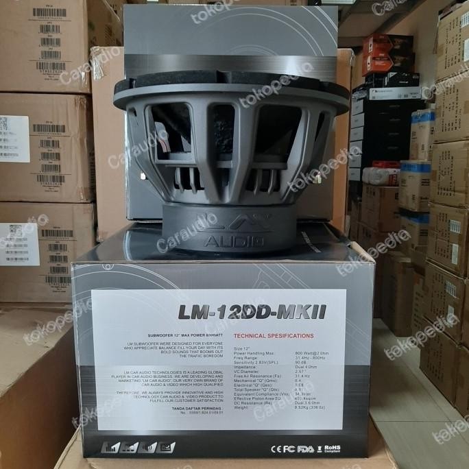 Jual SUBWOOFER 12" LM 12DD MKII SUB LM 12 DD MKII SUB LM-12DD-MKII ...