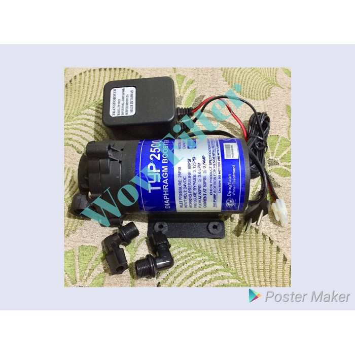 Jual POMPA RO 24 VOLT DENGYUAN TYP 2500 BOOSTER PUMP 24V REVERSE ...