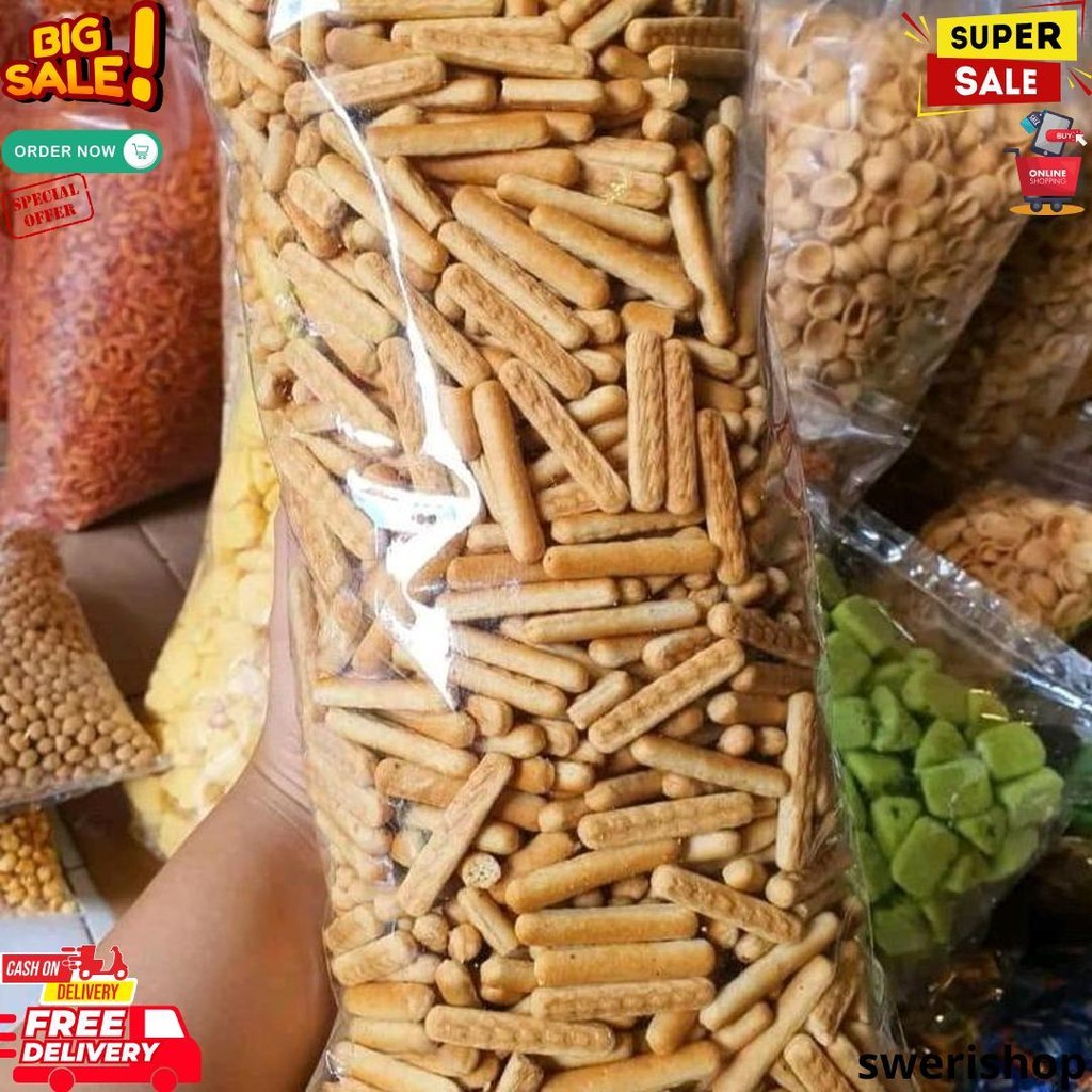 Jual Biskuit Stik Durian 1Kg Manis Renyah Stik Durian Jajan Lebaran ...