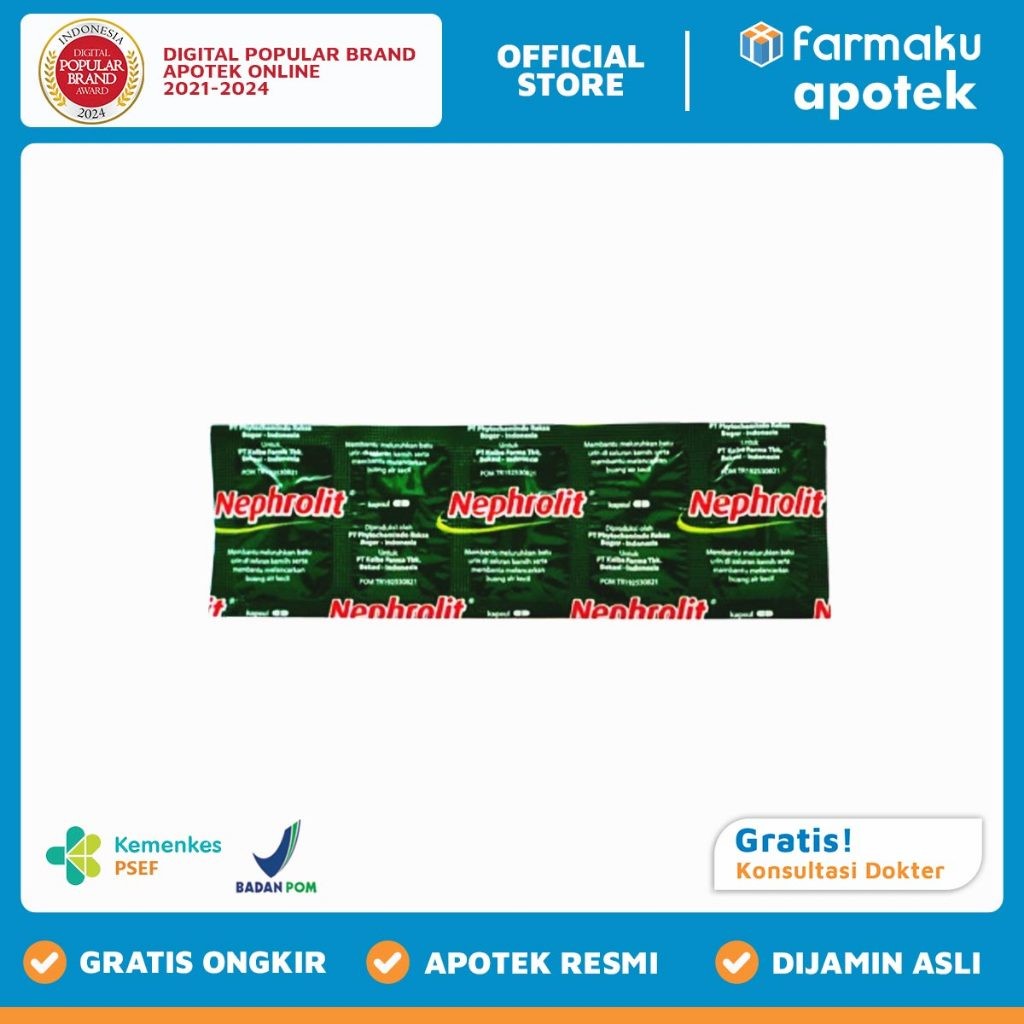 Jual Nephrolit Strip 5 Capsule - PSG | Shopee Indonesia