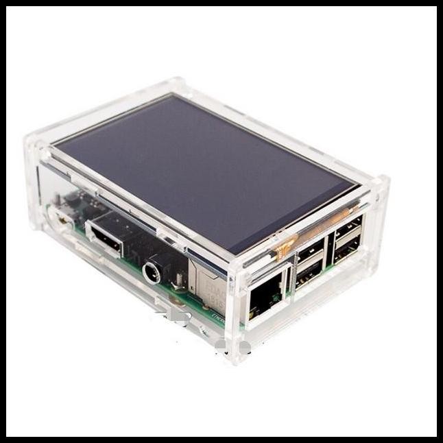 Jual Acrylic Case Box For 3.5" Touch Screen Lcd Display For Raspberry ...