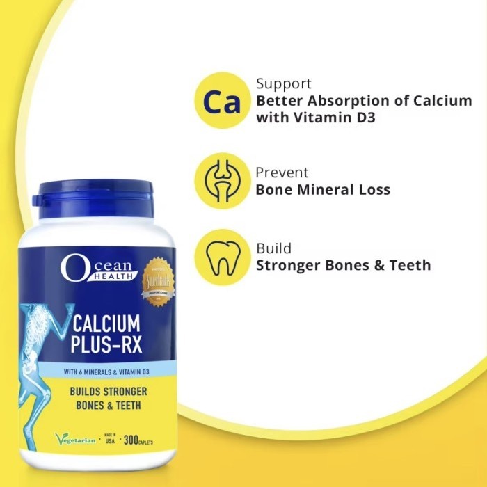 Jual Ocean Health Calcium Plus RX 300 caps | Shopee Indonesia