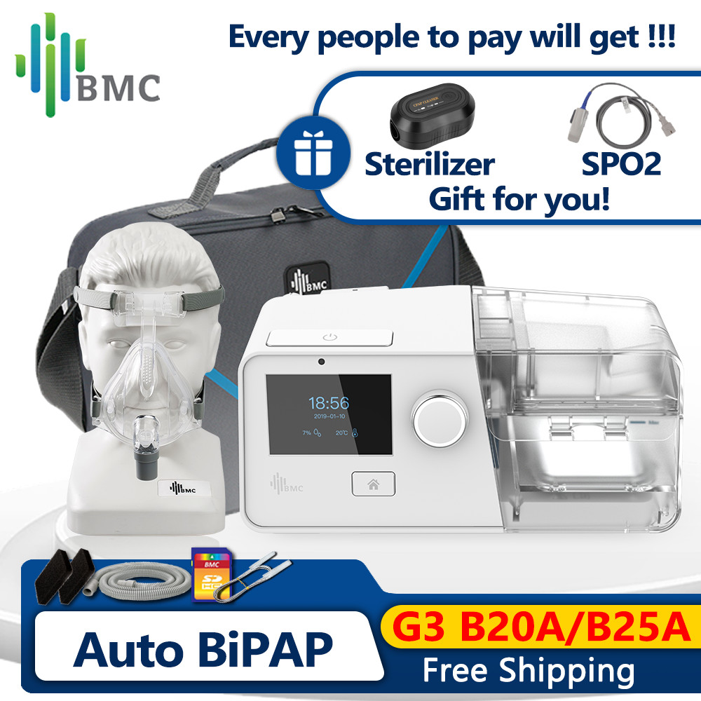 Jual BARU 2024 BMC G3 B20A/B25A BiPAP Machine With Mask Sleep Apnea Device CPAP Machine COPD ...