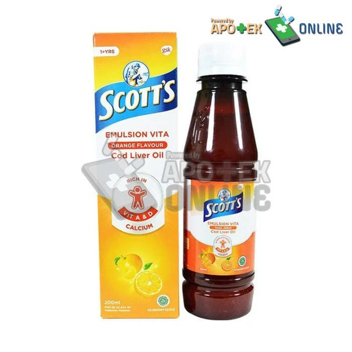 Jual Scott`S Emulsion Vita 1 Botol Isi 400 Ml | Shopee Indonesia