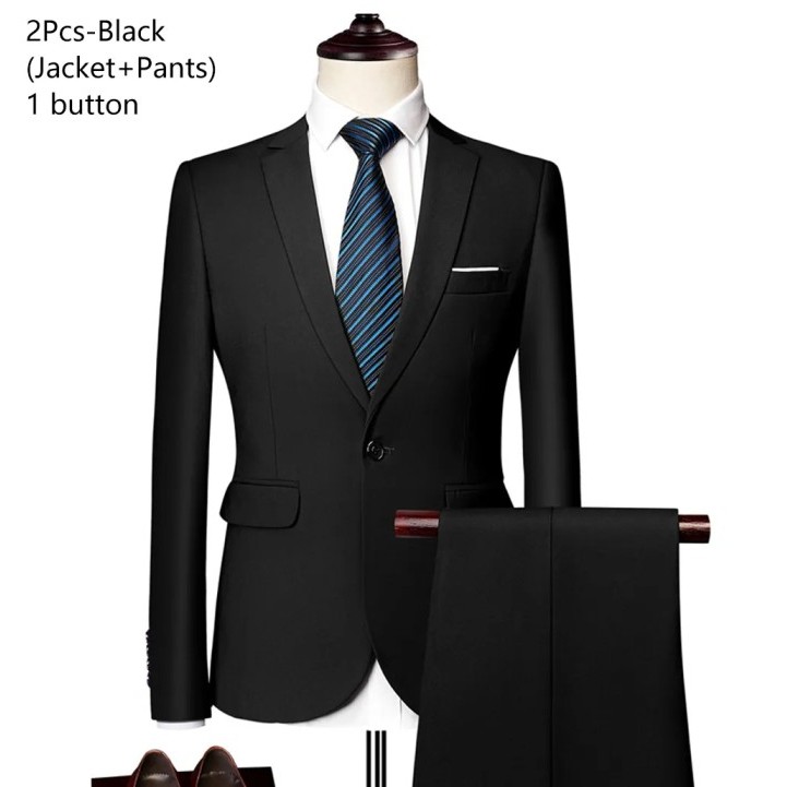 Jual 3 In 1 Set Jas Pria Tuxedo Pria Setelan Jas Pria Formal | Shopee ...