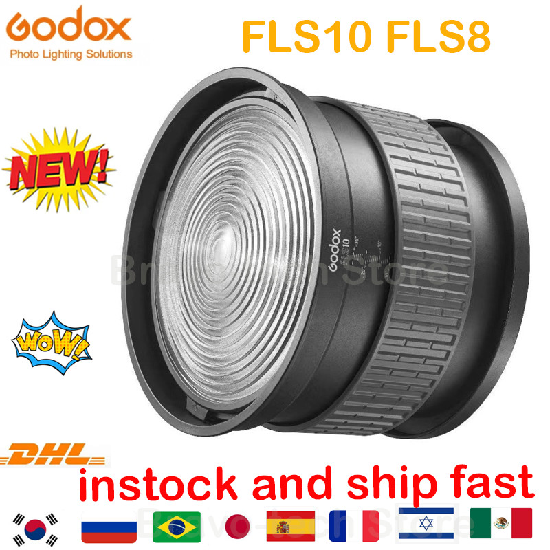 Jual HOT SALE Godox FLS10 FLS8 fresnel lens Focusing Adapter Spotlight Bowens Mount Glass ...