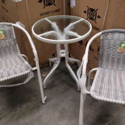 Jual INFORMA - COLORADO SET MEJA KACA & KURSI TERAS ROTAN SINTESIS ...