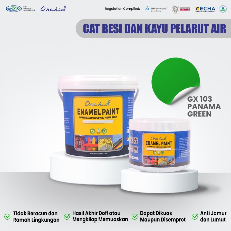 Jual Cat Besi Orchid Enamel Paint Aman Tidak Bau Anti Karat Hasil ...