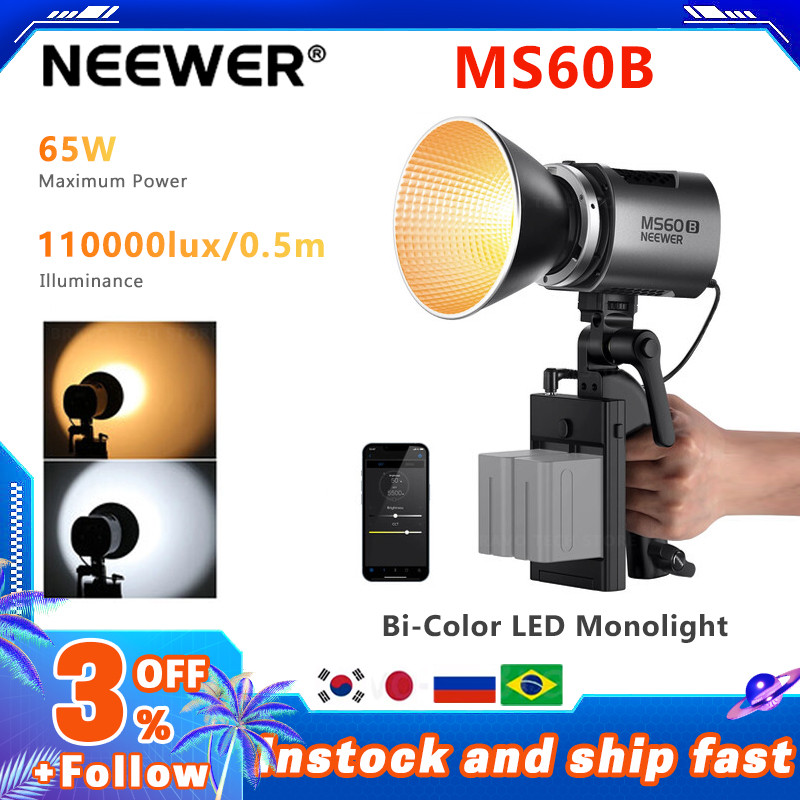 Jual SALE NEEWER MS60B Bi Color LED Video Light with 2.4G/APP Control ...