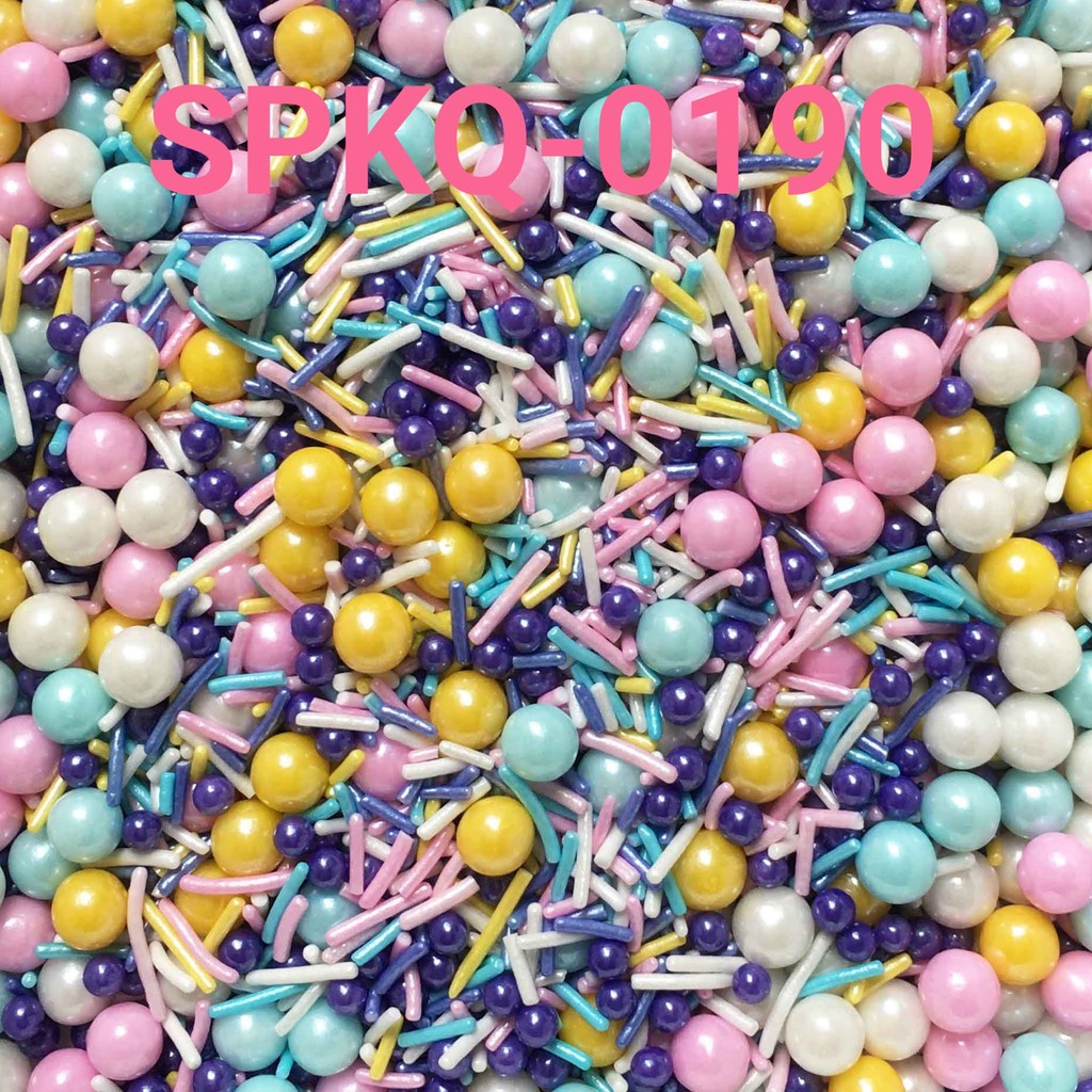 Jual SPKQ-0190 Sprinkles sprinkle springkel 250gr warna pastel ...